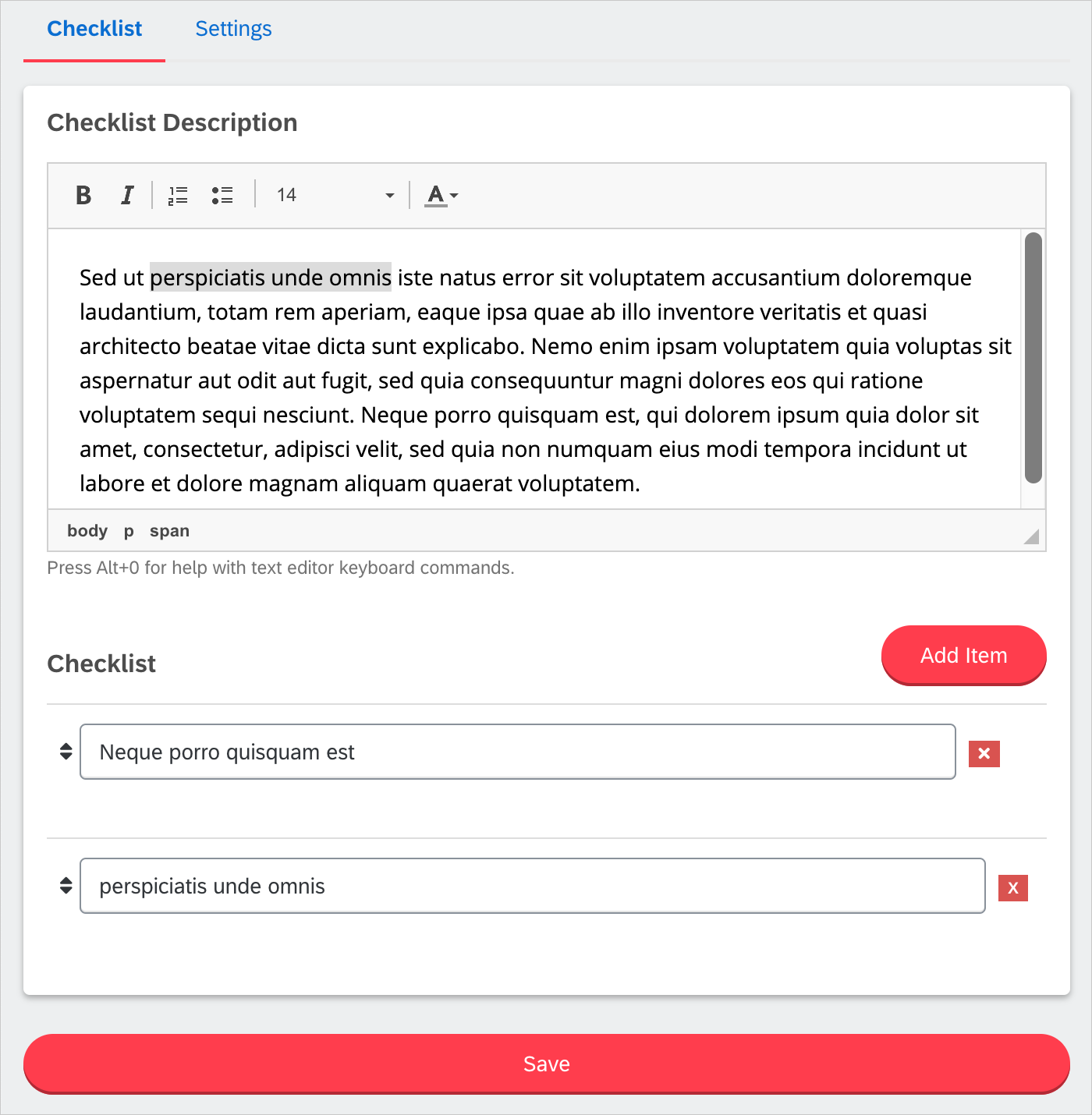 Adding a User Checklist to a Course – Healthicity Support