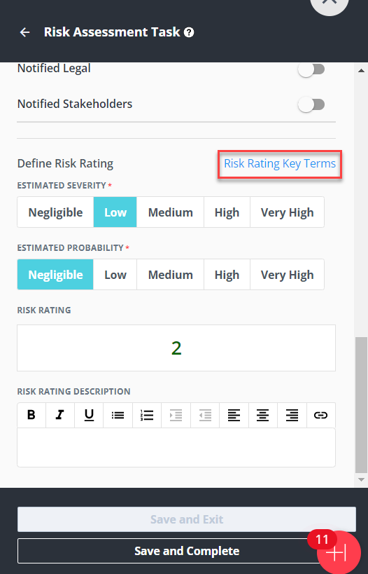 How to Complete a Risk Assessment Task – Healthicity Support